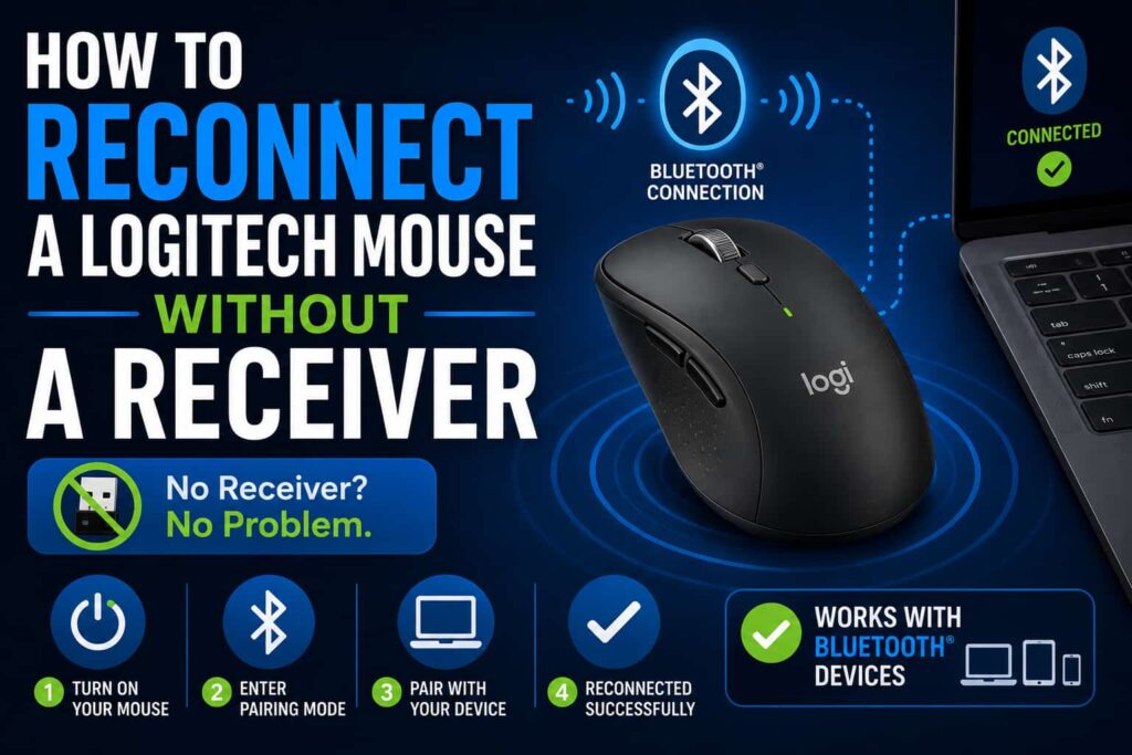 How to Reconnect a Logitech Mouse Without a Receiver